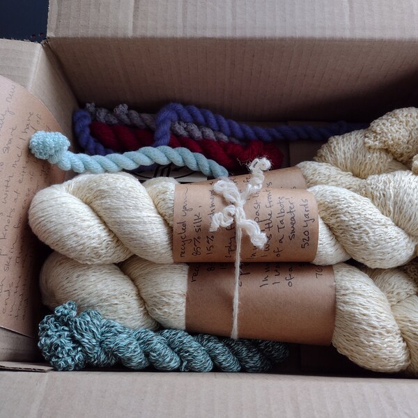 Fuchsia Pink Linen / Cotton Recycled Yarn - 1,766 Yards (chainette ...