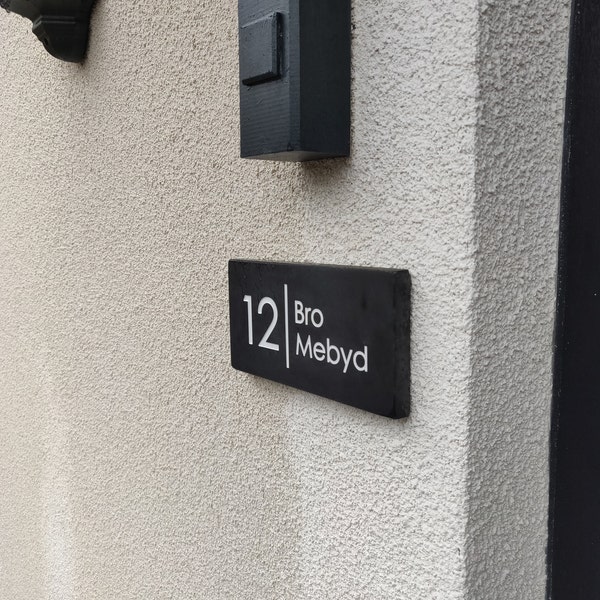 Quality Slate House Signs Name and Numbers Sign 20mm Thick and Size ...