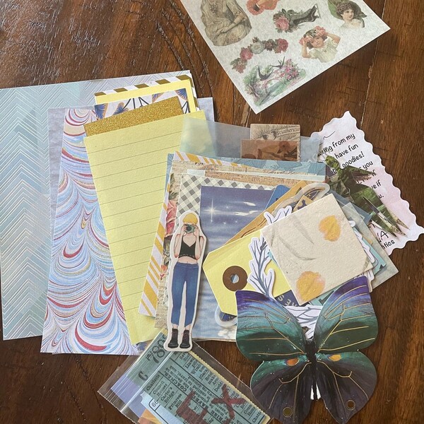 BROWN STICKER PACK | Journal Sticker Kit Vintage Theme Embellishments ...