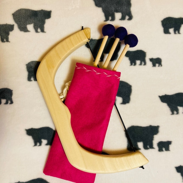 Small Bow and Arrows - Natural Wood Toy Bow - Original "from Jennifer" - Etsy