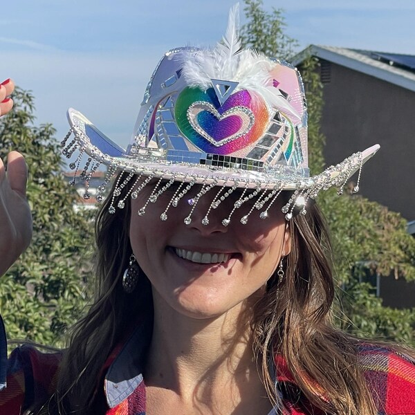 Disco Space Cowboy Hat • Cosmic Cowgirl Outfit • Barbie Pink Costume ...