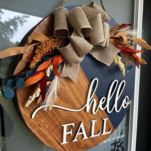 Fall Door Hanger Give Thanks Door Sign Thanksgiving Wreath - Etsy