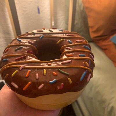 Hand Painted Plain Eyes Striped Handle Clay Coffee Mug Funky - Etsy