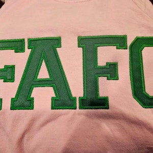 Custom Embroidery Applique Letter, Varsity Team School Spirit Shirt ...