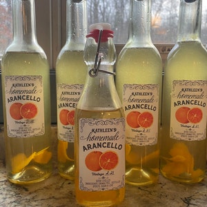 Customized Label Arancello, Orange Liqueur, Homemade Grand Marnier ...