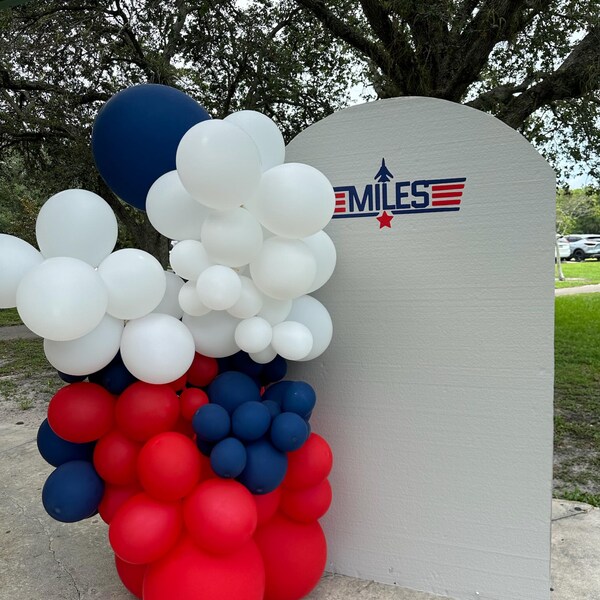 Custom Backdrop Sign, Happy Birthday Decal, Sign for Balloon Arch ...