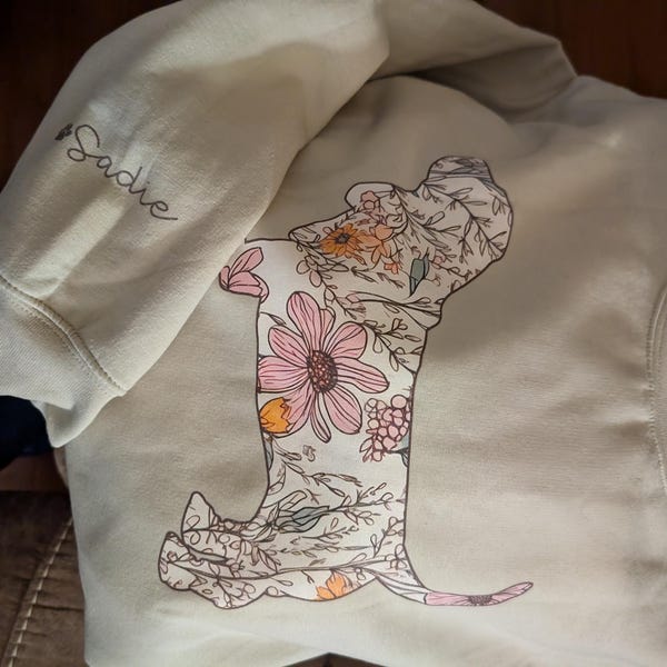 Comfort Colors® Cow Sweatshirt, Wildflowers Cow Farm Sweater, Heifer ...