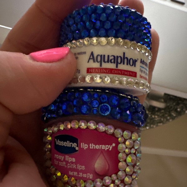 Bedazzled Aquaphor Jar or Tube | Skin Protectant | Travel Size ...