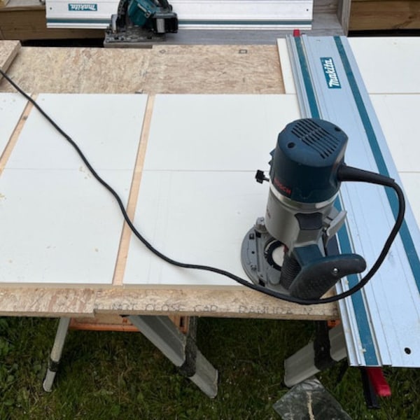 Bosch 1617 EVS Plunge Base Router Adapter for Makita Guide Rails 2.25HP ...