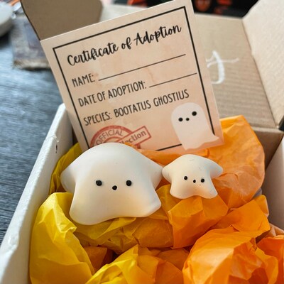 Purple Spring Desk Potato Polymer Clay Figurine Desk Buddy - Etsy