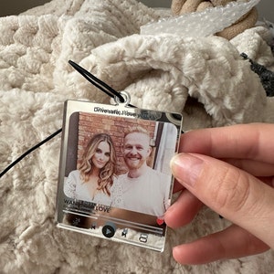 Personalised Music Photo Car Ornament, Gift for Boyfriend, Girlfriend ...
