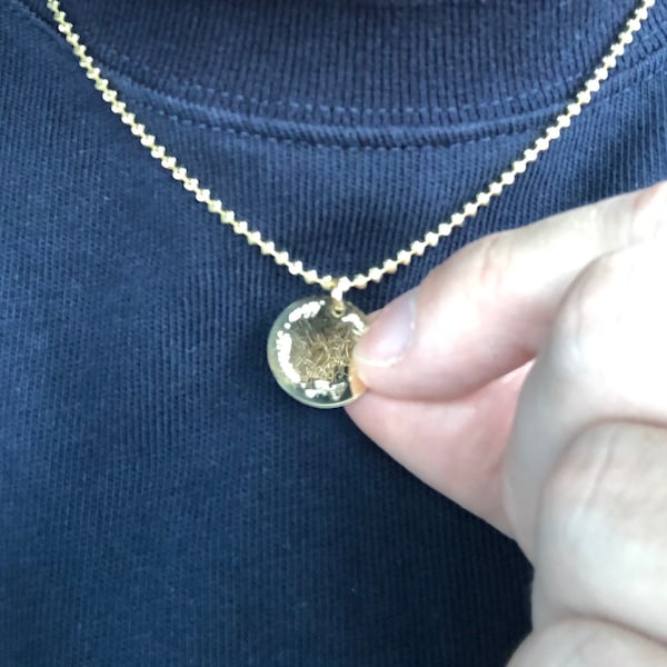 Solid 14k Gold Custom Engraved Pendant • Various Diameters • Initials ...