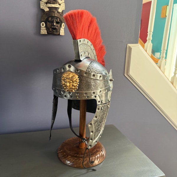 Medieval Templar Fantasy Warrior Helmet Great Templar Horn Helmet ...