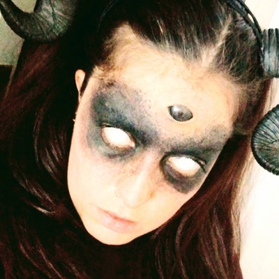 Wide Vertical Third Eye Prosthetic latex, Forehead Gem or Extra Eye ...