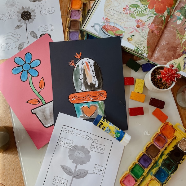 Parts of a Flower, Preschool Curriculum, Preschool Printable ...