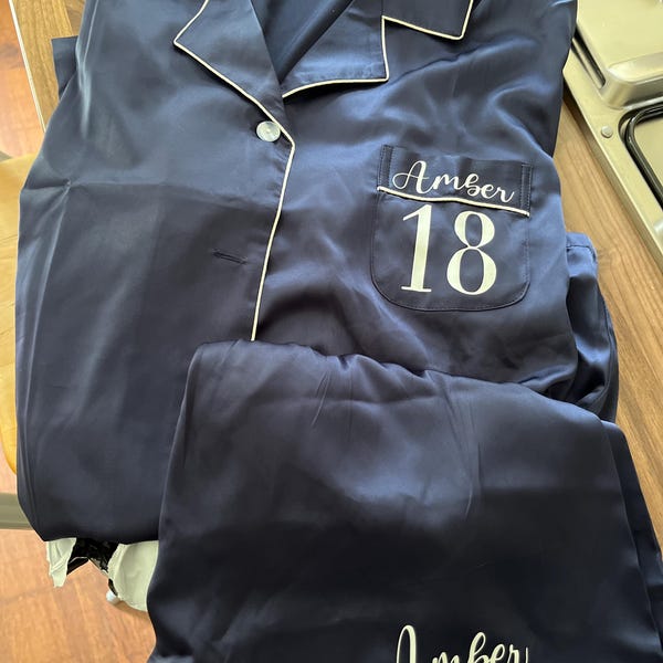 Ladies Personalised Birthday Pyjamas - Etsy UK