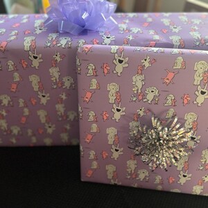 JINGLE BELLS Wrapping Paper Red Christmas Music Note Motiff Gift Wrap ...