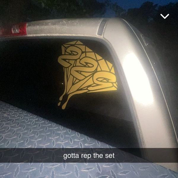 Dripping Diamond Area Code Vinyl Decal Sticker, Car and Truck Vinyl ...