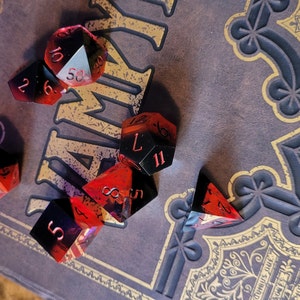 5d10 VAMPIRE BLOOD Dice Handmade Resin Single or Sets Made in Italy ...