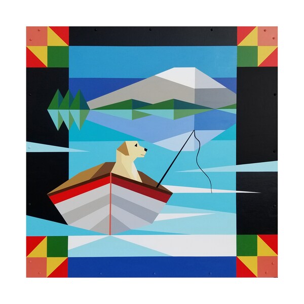 Little Dory Dog Barn Quilt Pattern and Directions for Painting This ...