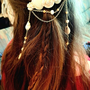 Seashell Hair Charms Crystal Hair Jewelry Mermaid Aesthetic Hair Ocean ...