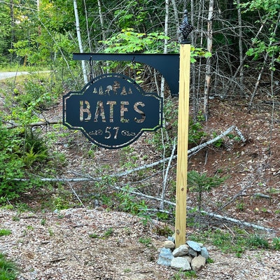 Personalized Hanging Address Sign Street Name Family Last Name ...