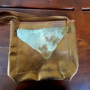 Sac De Cuir Italien Souple Brun. Bourse De Cuir Rustique. Bandoulière ...