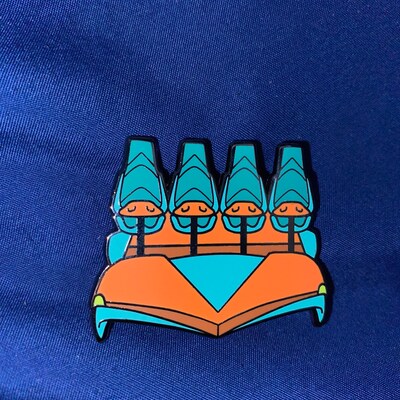 Hydra Dorney Park, Floorless Roller Coaster Enamel Pin Badge, Bolliger ...