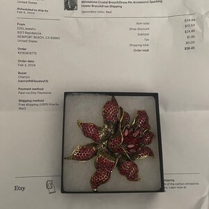 Beautiful Roses Brooches Two Colors Blue, Pink Perfect Present With ...