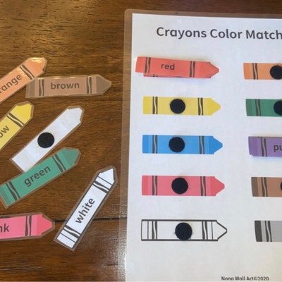 Color Matching Game, Busy Book Printable, Educational Activity ...