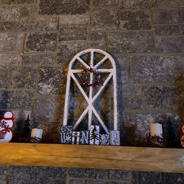 DIY RAW Wood Kit FAMILY Chunky Shelf Sitter Mantel Decor Standing Wood ...