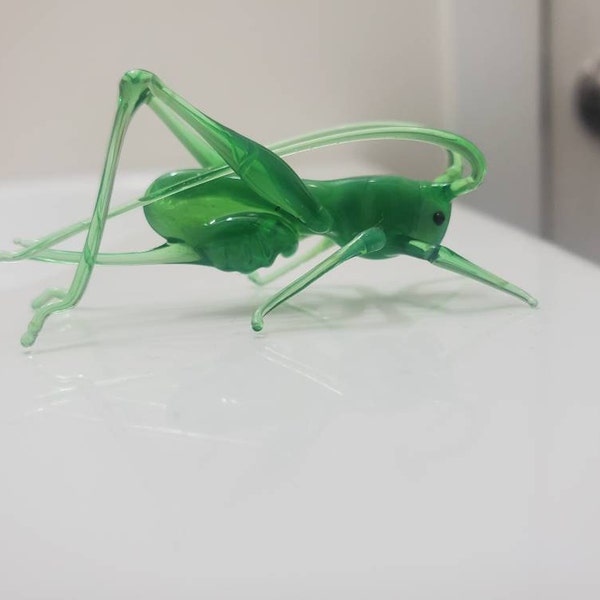 Grasshopper Glass Miniature, Migratory Locust Animals Glass, Hand Blown ...