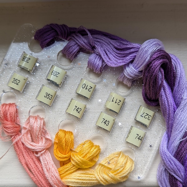 DELUXE ACRYLIC Thread Organiser for Cross Stitch and Embroidery | Floss ...