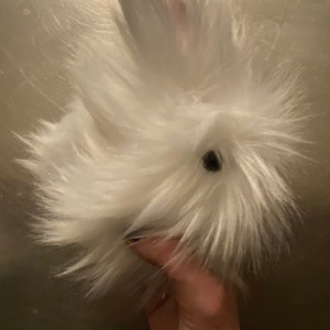 Fluffy Bunny Stuffed Animal Cute Plush Toy White Cottonball the Bunny ...