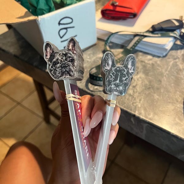 Print YOUR Dog Pet Stir Sticks, 2-sided Signature Drink, I Do Too & Dog ...