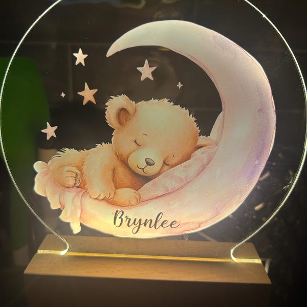Golf Bag & Clubs Night Light up Table Lamp Golf Club Desk Sports LED ...
