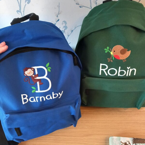 Personalised Kids Book Bag, Purple Rainbow Reading Book Bag ...