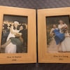 Personalised Solid Oak Double Photo Frame / Personalized Two Aperture ...