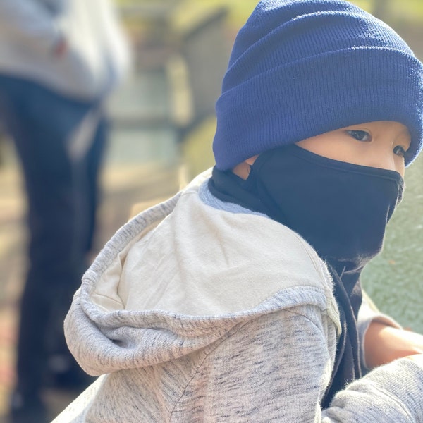 Kids Size Double Layer Neck Gaiter | Cotton Face Mask Cover | Fashion ...
