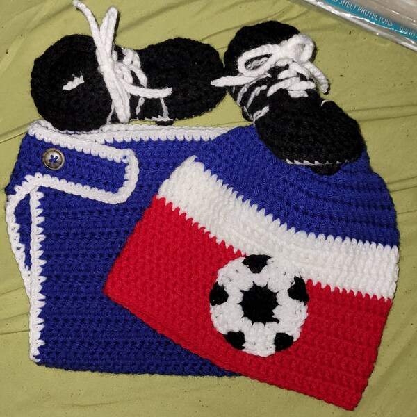 Soccer Cleat Baby Booties PDF Crochet Pattern,4 Sizes,0-12mo,diy,pdf ...
