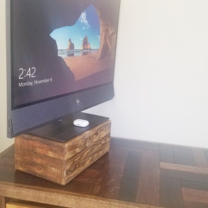 Angled Computer Monitor and Keyboard Stand - Etsy