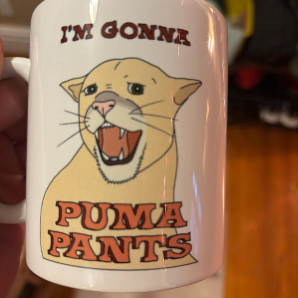 PUMA PANTS - Congratulations Card - Friendship Card - Animal Humor Card ...