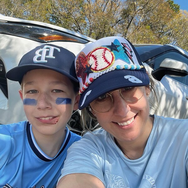 Everything Football Mama Trucker Hat Chain High School Spirit Friday ...