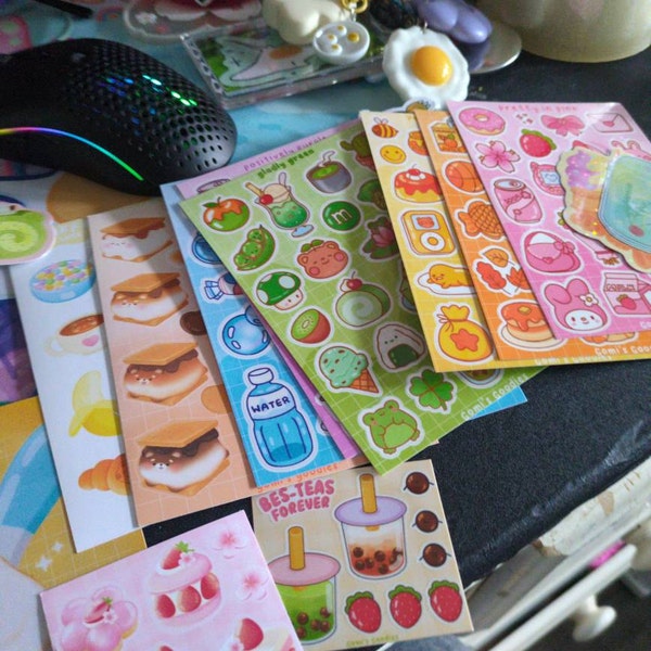 Colour Series | Matte Sticker Sheet - Cute Stationary - Kawaii Sticker ...