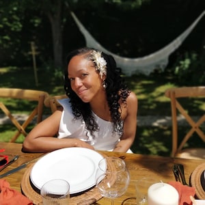 Hair Combs ELEANOR Dried and Preserved Flower Pastel Pink and | Etsy