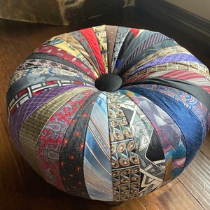 Custom Tuffet Stool Made With YOUR TIES - Etsy