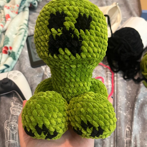 Crochet Pattern (PDF File): Minecraft Baby Creeper and TNT Plushies ...