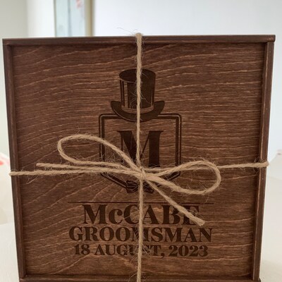 Groomsmen Proposal Box Will You Be My Groomsman, Best Man Proposal ...