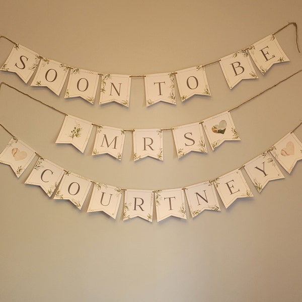 Bridal Shower Decoration, Printable, Custom Banner, Bridal Shower ...