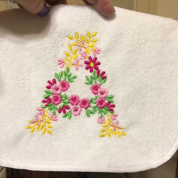 UPDATED! Floral Whole Entire Alphabet Garden Flag Monogram Liberty ...